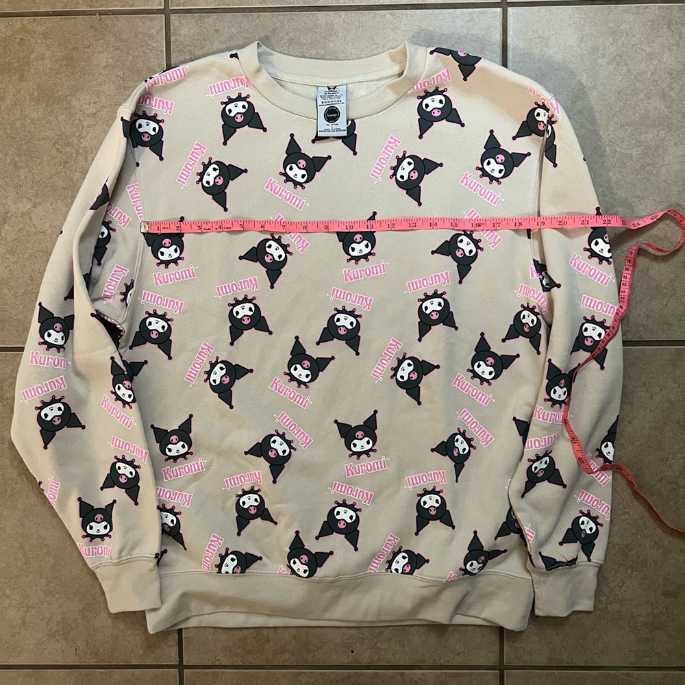 Kuromi Hello Kitty Sanrio Kawaii Crewneck Sweater Nwot - Gem